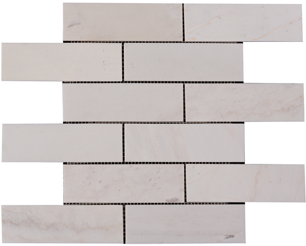 Brick Milky White Mosaic - Viet Home Stone